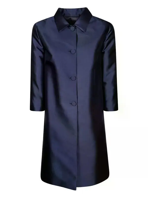 F.IT Buttoned Coat - Blue
