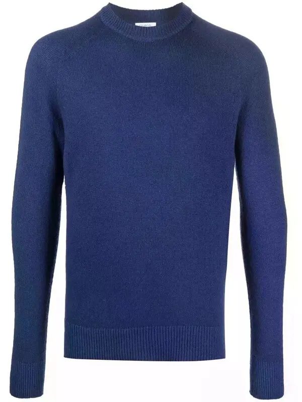 Malo Crew Neck Cashmere Jumper - Blue