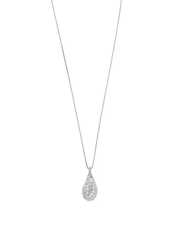 Marni Embellished Pendant Necklace - Silver