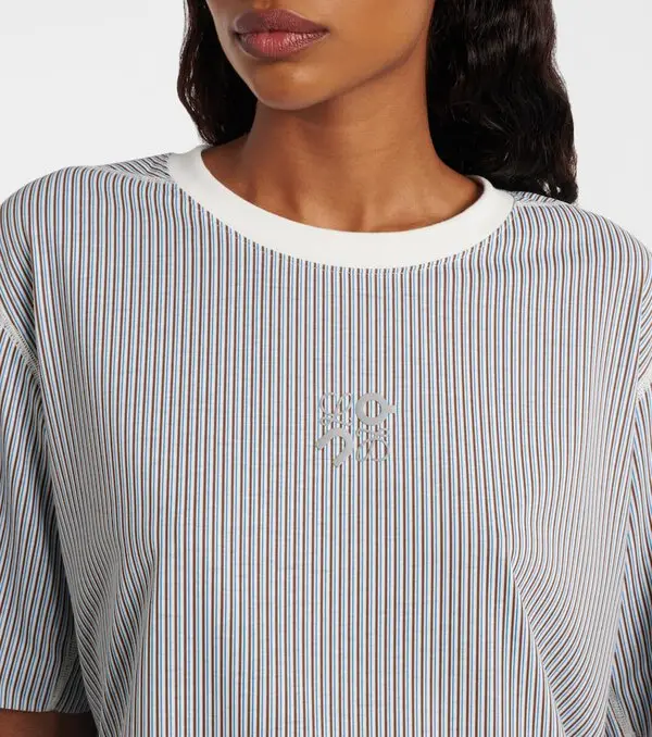 Loewe Embroidered Striped T-shirt