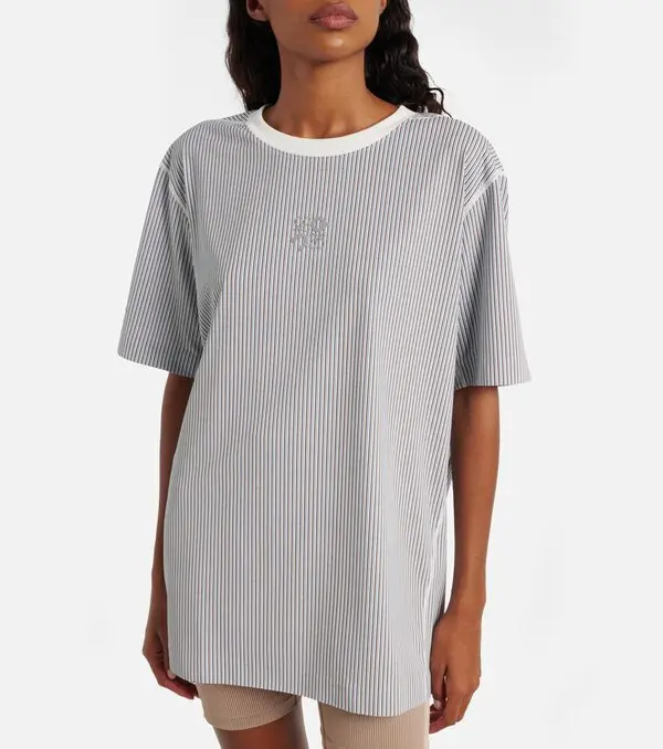 Loewe Embroidered Striped T-shirt