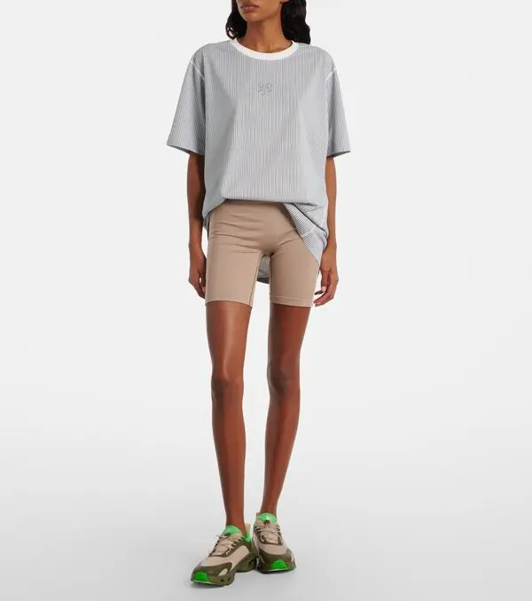 Loewe Embroidered Striped T-shirt