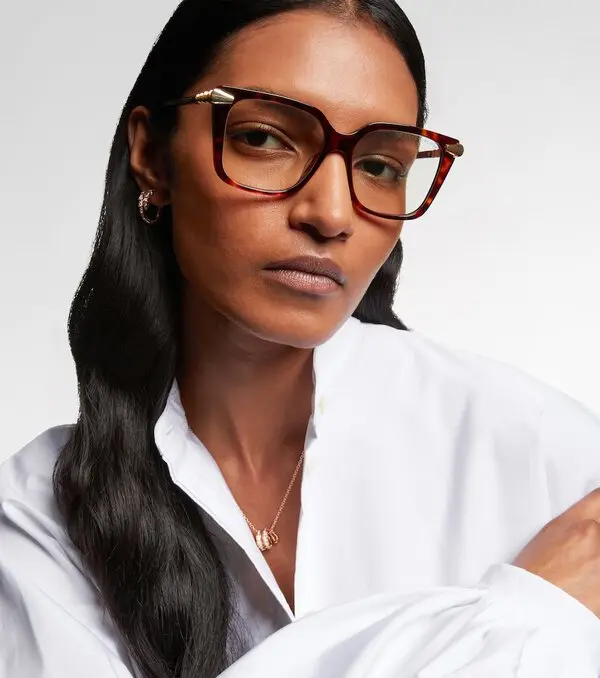 BVLGARI Serpenti Viper Cat-eye Acetate Eyeglasses