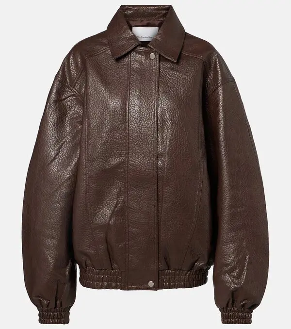 THE FRANKIE SHOP Prescott Oversized Jacket - Brown