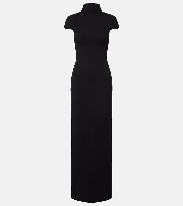 Solace London Lang Crepe Maxi Dress - Black