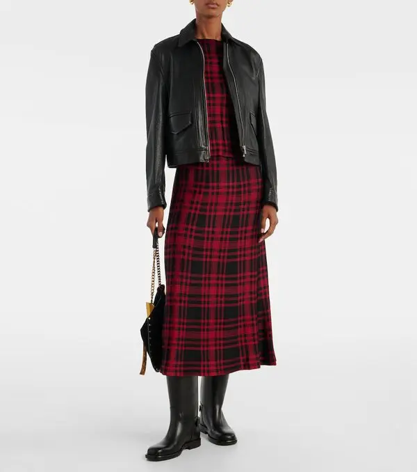 Polo Ralph Lauren Plaid Midi Skirt