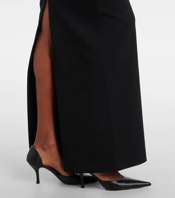 Solace London Joni Crepe Gown - Black