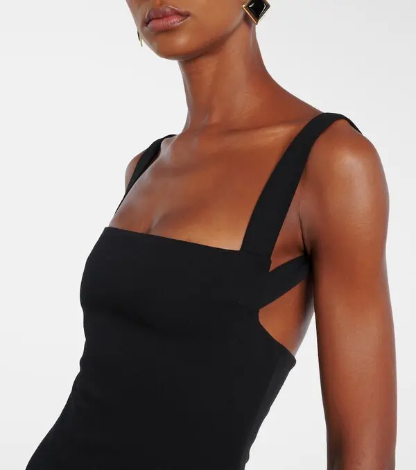 Solace London Joni Crepe Gown - Black