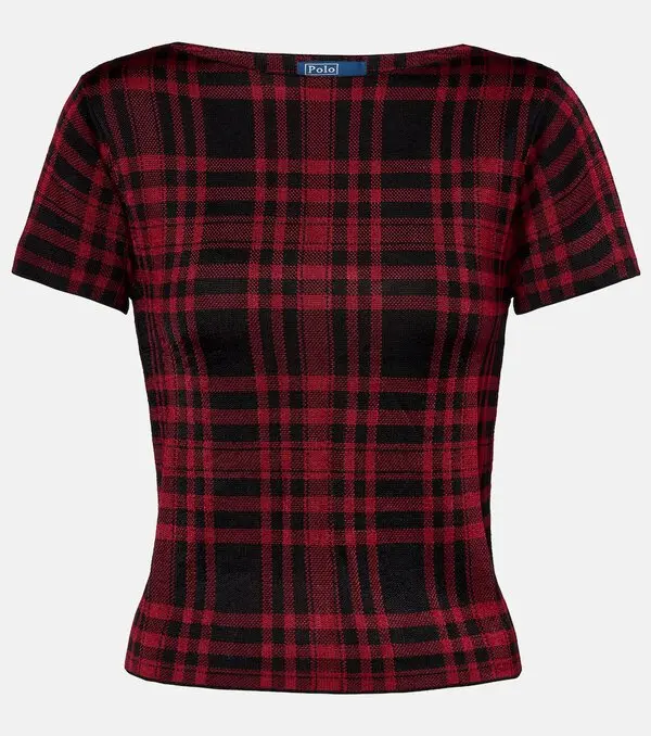 Polo Ralph Lauren Plaid Knit Top