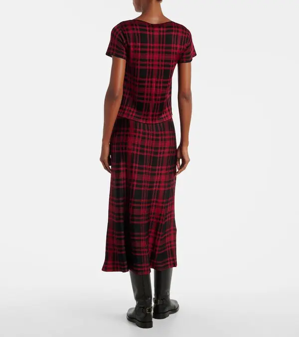 Polo Ralph Lauren Plaid Knit Top