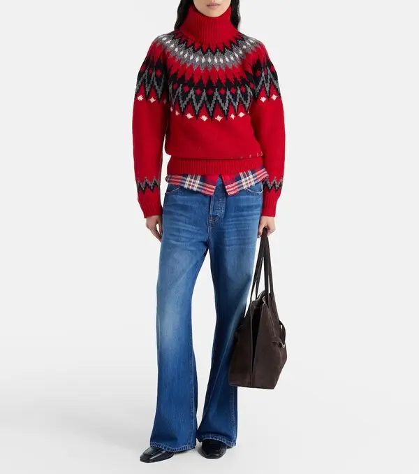 Polo Ralph Lauren Wool Intarsia Turtleneck Sweater