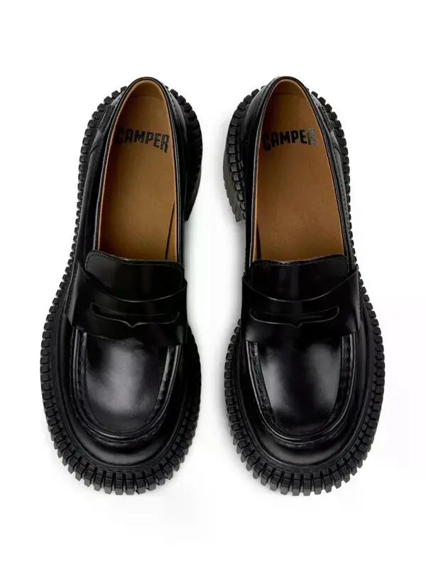 Camper Pix London Leather Loafers - Black