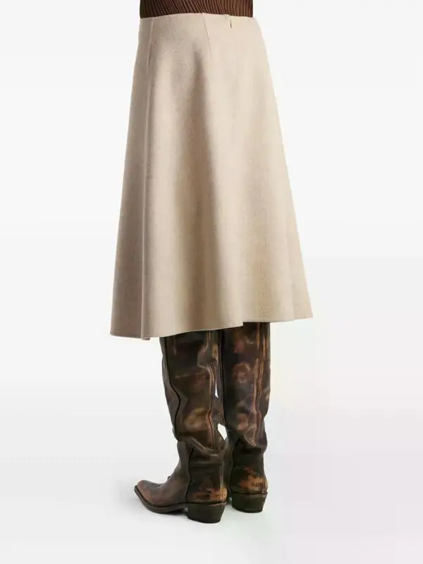 Khaite A-line Skirt - Neutrals