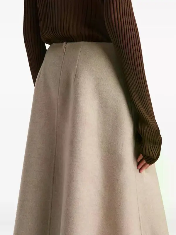Khaite A-line Skirt - Neutrals