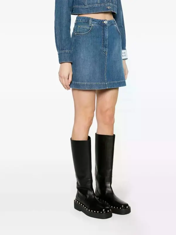 Moschino A-line Denim Miniskirt