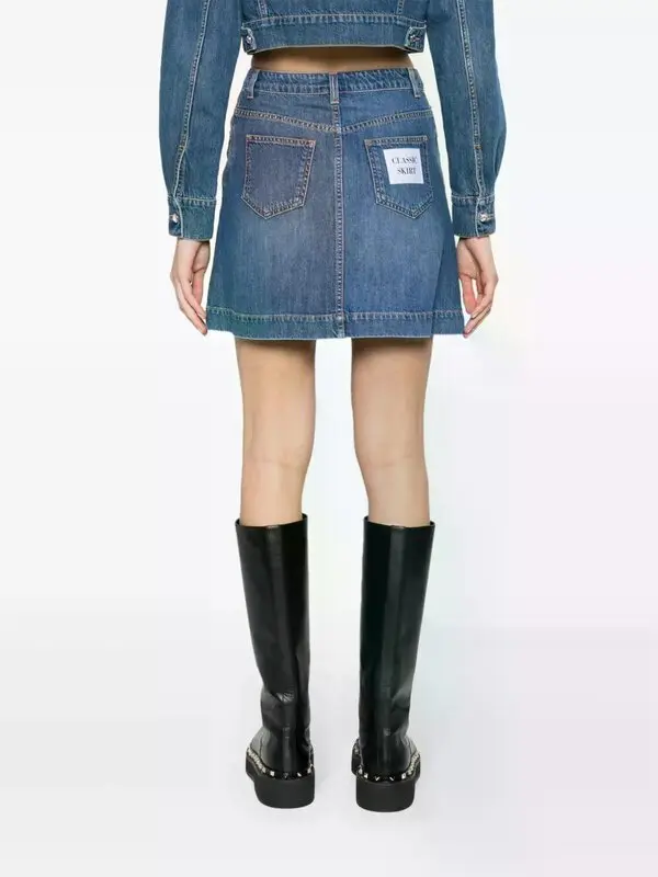 Moschino A-line Denim Miniskirt