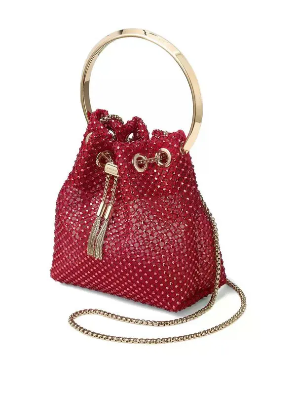 JIMMY CHOO Bon Bon Crystal-mesh Handbag