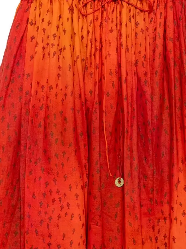 SAMUEL GUÌ YANG Graphic Print Skirt