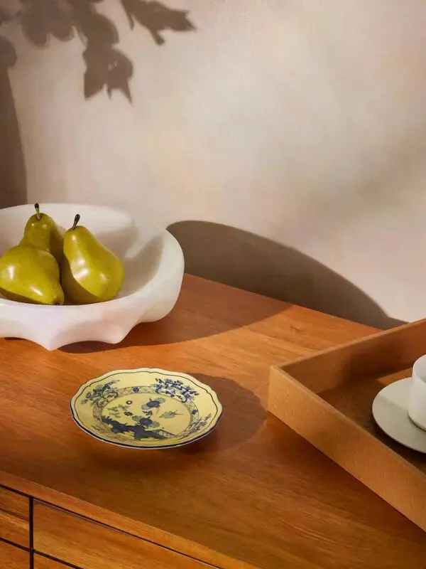 GINORI 1735 Floral-motif Bread Plate