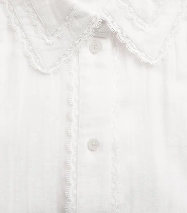 ME+EM Cotton Scalloped Shirt