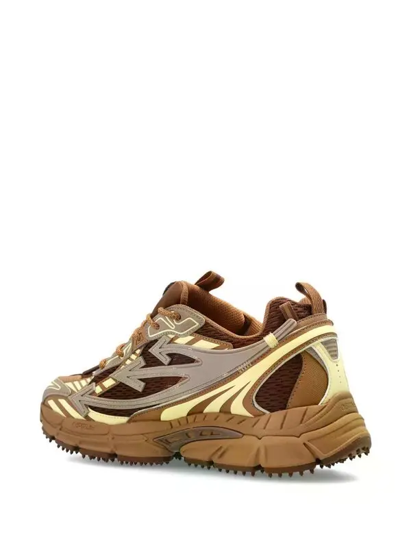 Off-White Be Right Back" Mesh Sneakers - Brown