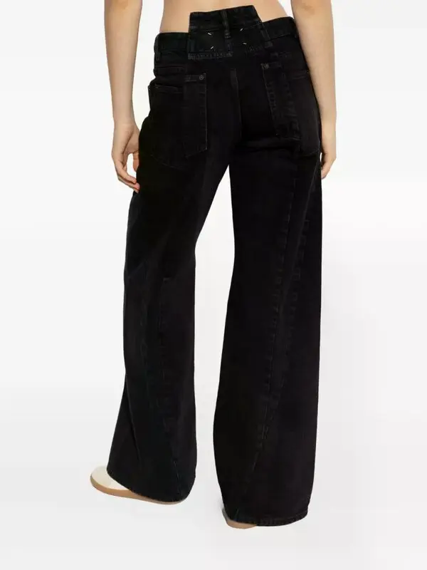 MAISON MARGIELA Cutout Panel Wide-leg Jeans