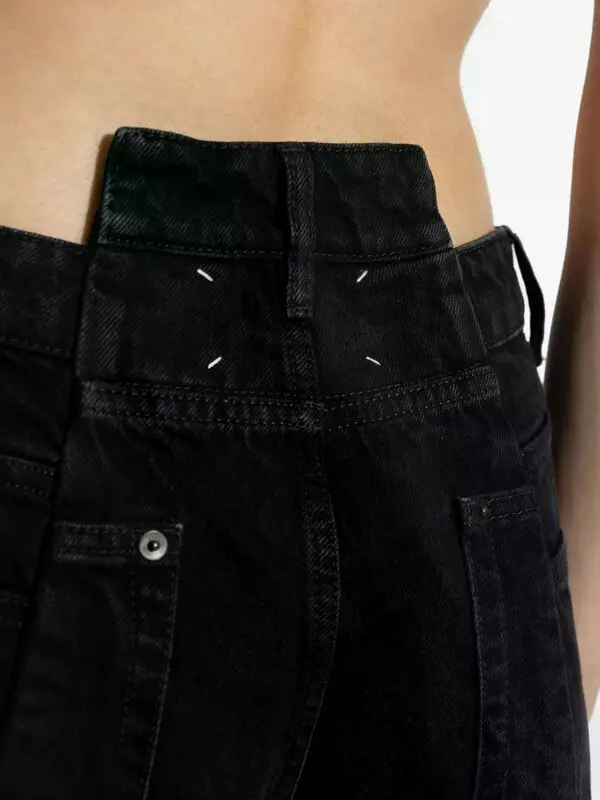 MAISON MARGIELA Cutout Panel Wide-leg Jeans