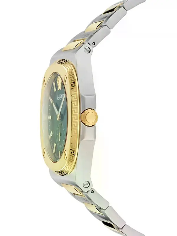Versace Antares Greek Key Watch - Green