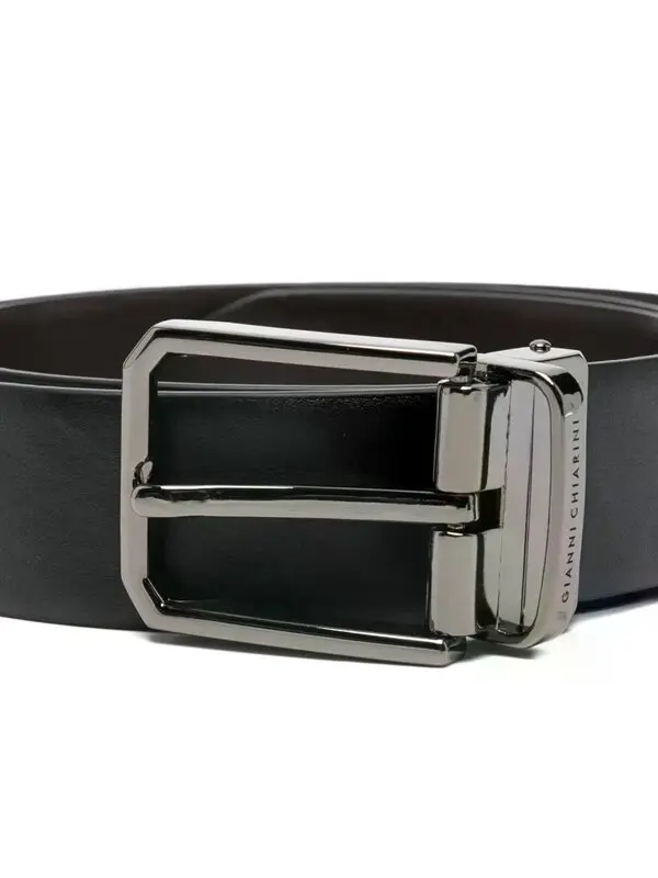 GIANNI CHIARINI Reversible Belt With Rectangular Buckle