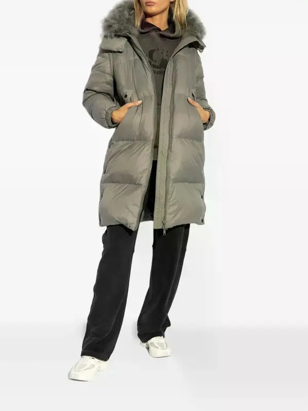YVES SALOMON Detachable Hood Down Coat