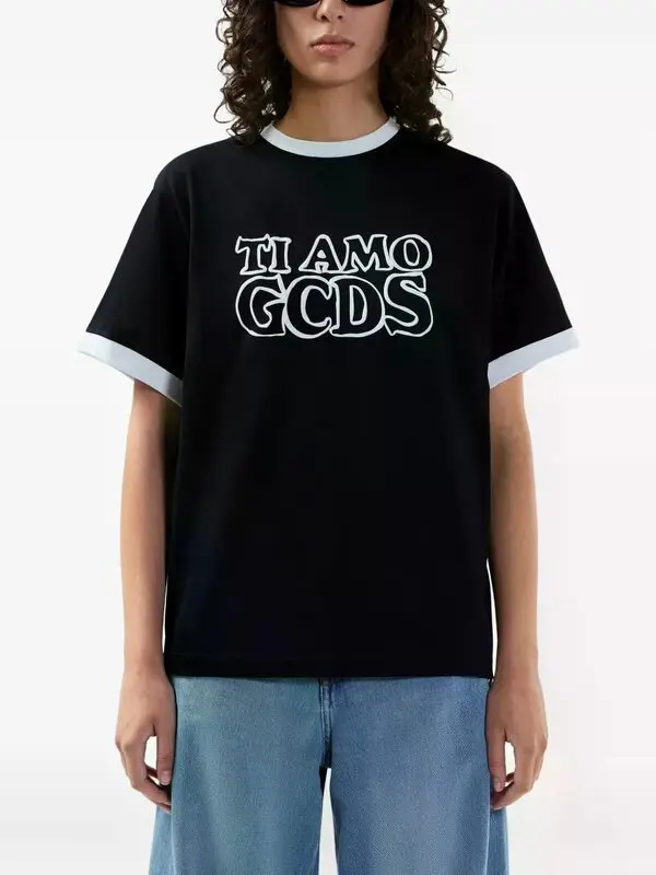 Gcds Logo Print Cotton T-shirt