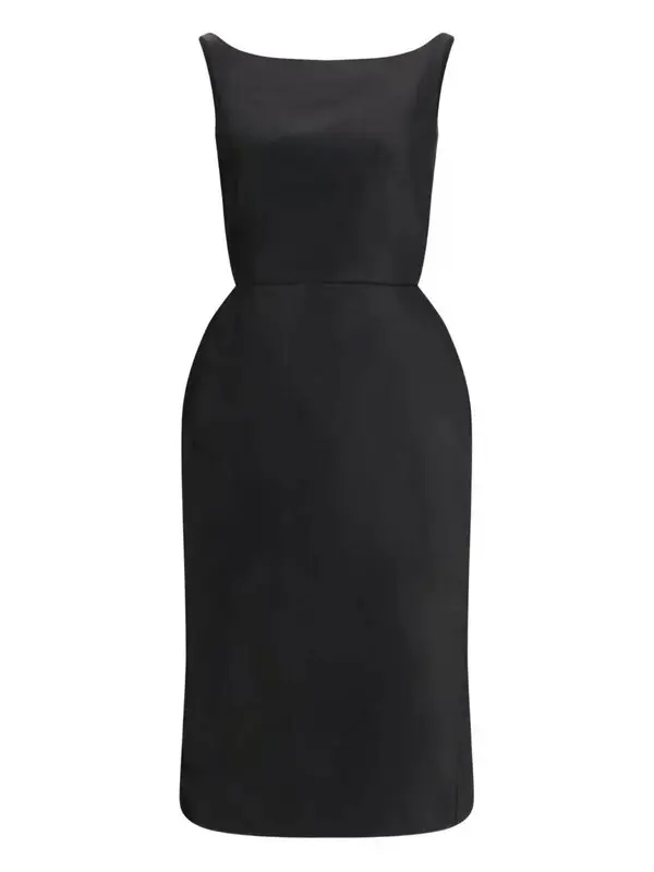 Magda Butrym Midi Square Neck Sleeveless Dress
