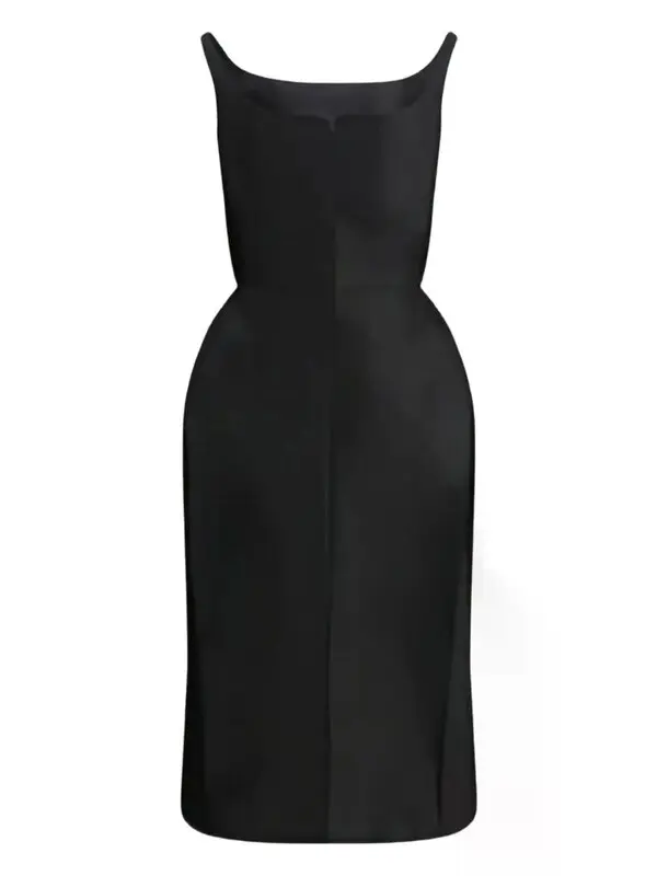 Magda Butrym Midi Square Neck Sleeveless Dress