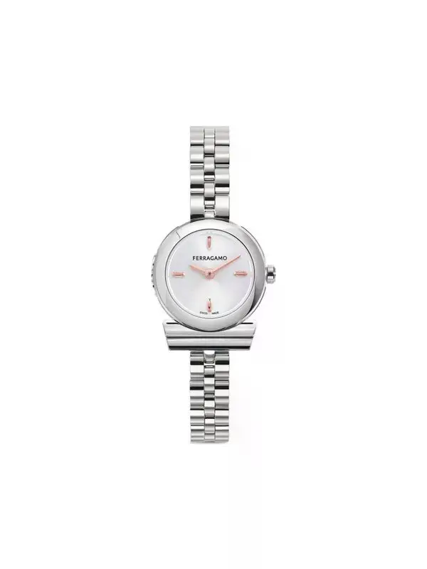FERRAGAMO Gancino 22.5mm Stainless Steel Watch - Silver