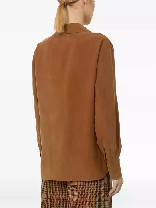 Max Mara Mirko Silk Blouse - Brown