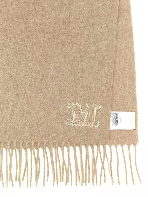 Max Mara Logo-detail Fringed Stole