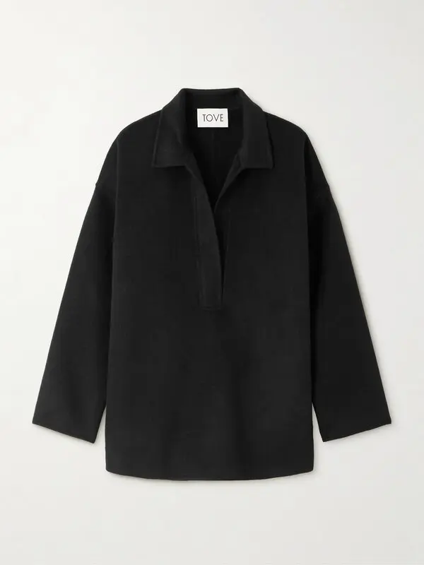Tove Deryn Wool-blend Polo Shirt