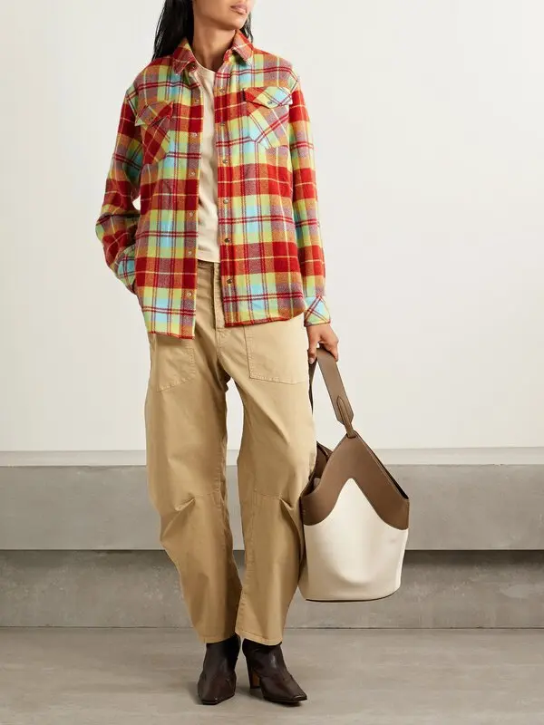 GOD’S TRUE CASHMERE Checked Cashmere Shirt