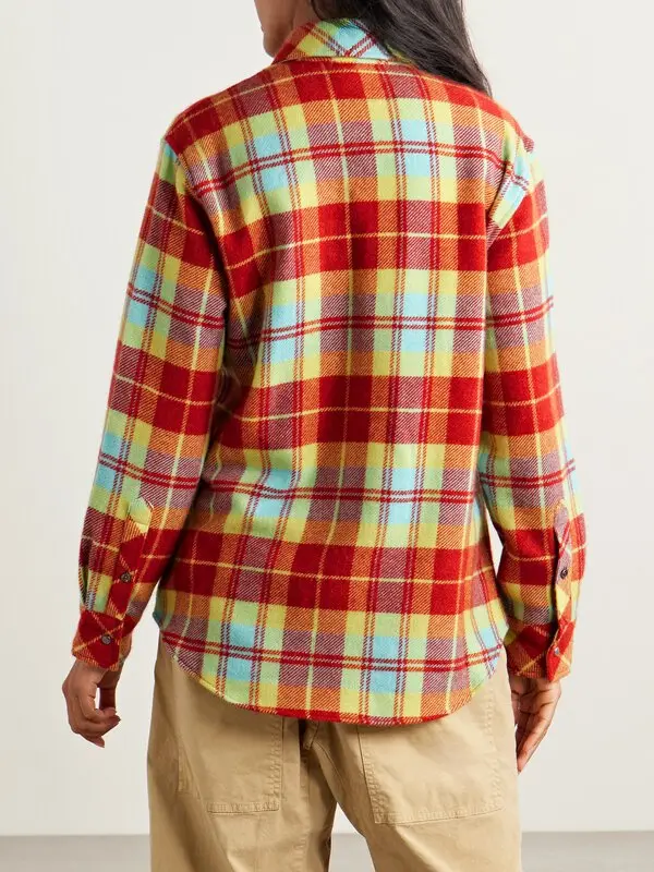 GOD’S TRUE CASHMERE Checked Cashmere Shirt