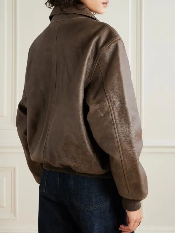 Aimé Leon Dore Leather Bomber Jacket