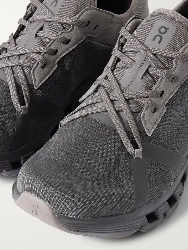On X 4 Ad Rubber-trimmed Mesh Trainers