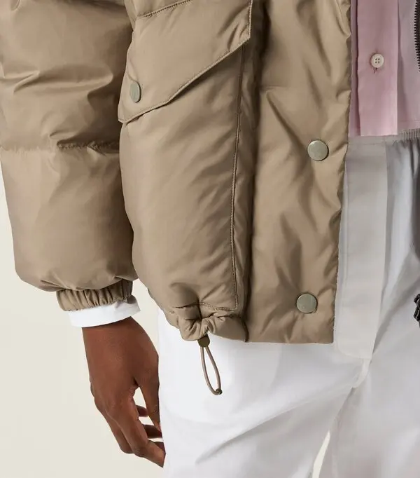 Miu Miu Down Technical Padded Jacket - Metallic