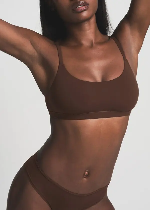 SKIMS Stretch-jersey Scoop Bralette
