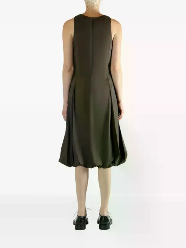 AMOMENTO Gathered Midi Dress