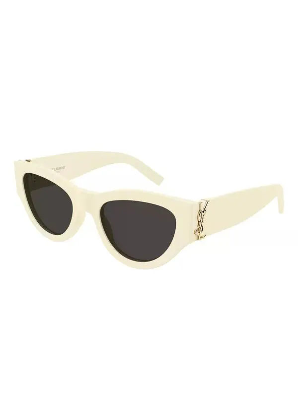 Saint Laurent Cream Cat-eye Frame Sunglasses