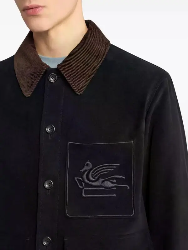 Etro Pegaso Patch-pocket Jacket - Black