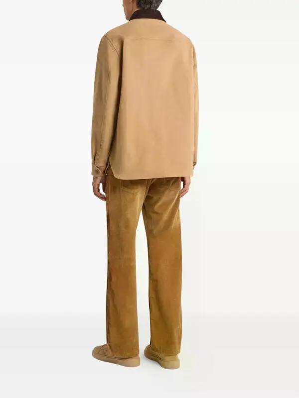 Etro Pegaso-embroidered Cotton Jacket - Neutrals
