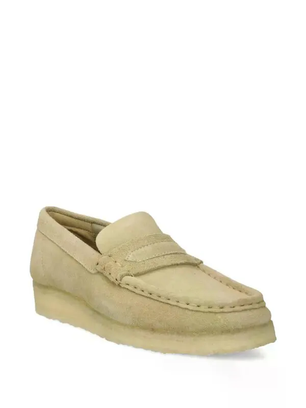 Clarks Suede Penny Loafers