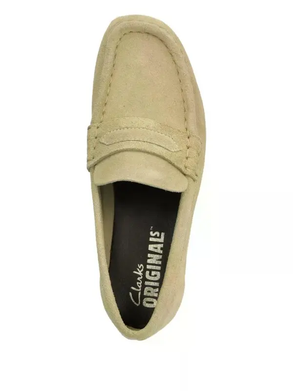 Clarks Suede Penny Loafers