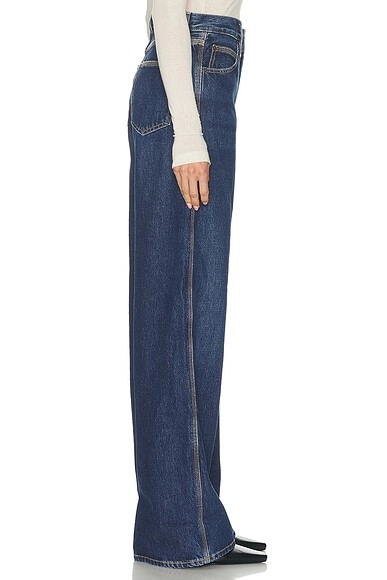 FRAME Cuffed Wide Leg Jeans - Spencer